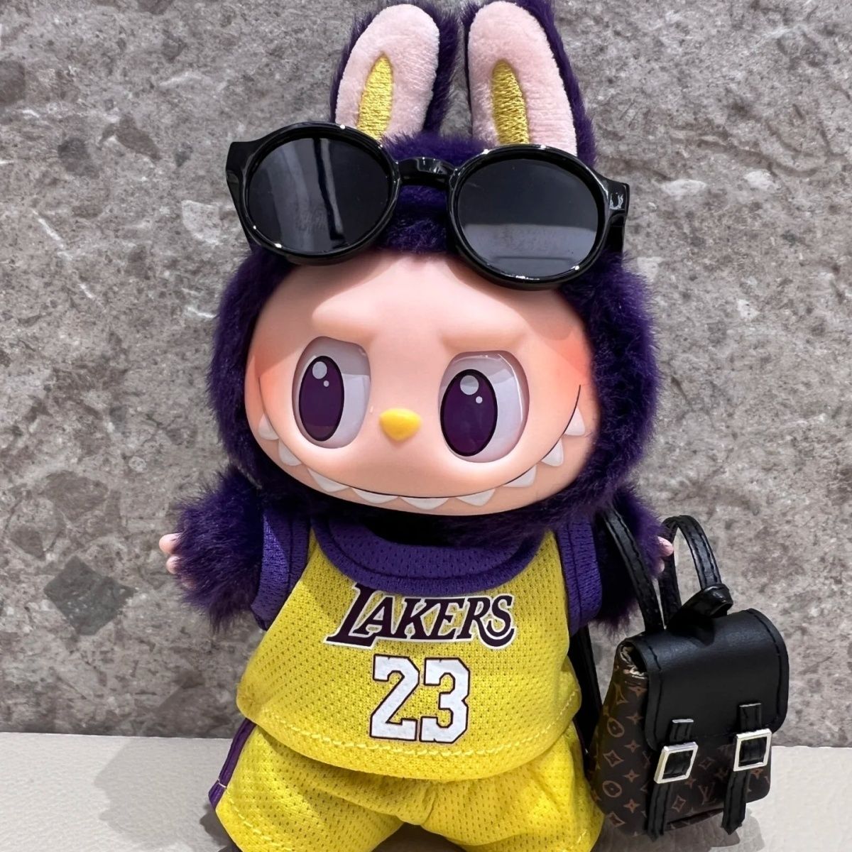 Labubu baby jersey handsome team high value labubu sweater Lakers 8 h ...